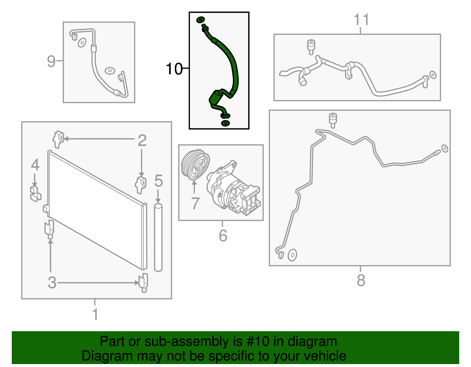 2021-2024 Nissan Murano Lower Return Hose 92480-9UH0B | Bill Kay Nissan ...