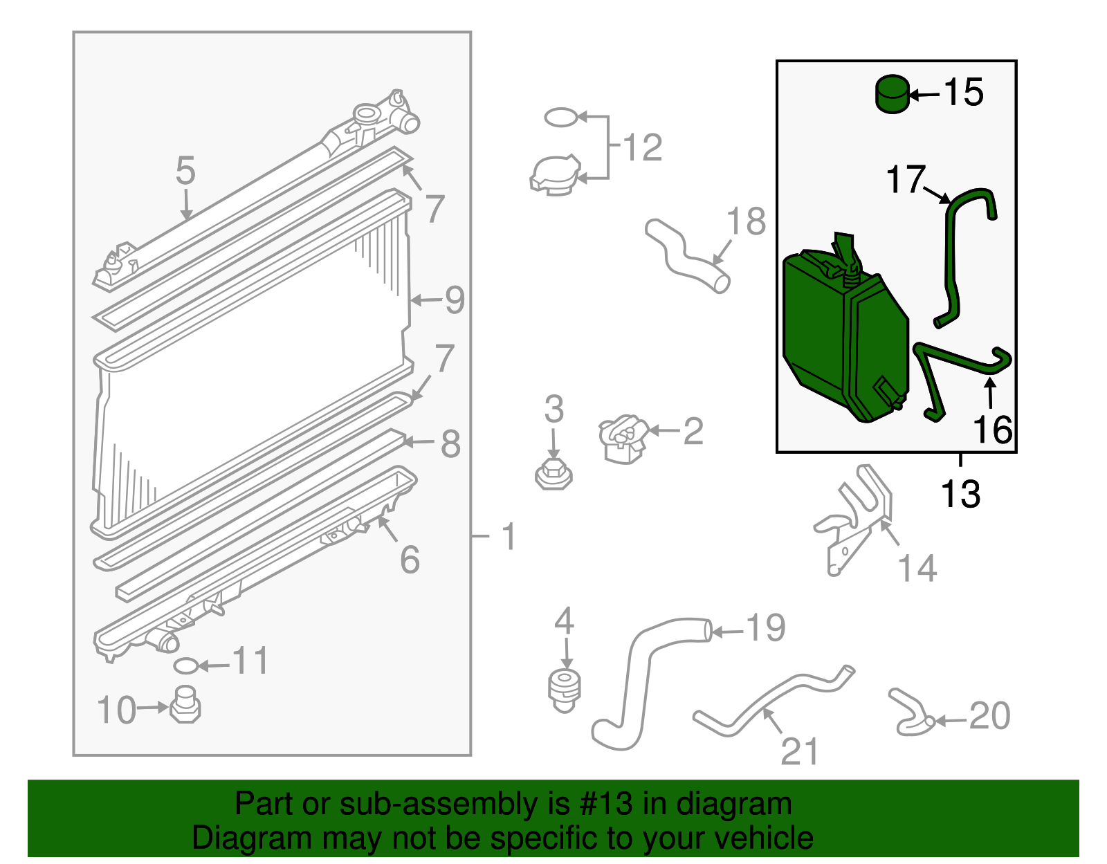 21710-CD00A - Reservoir Tank - 2003-2007 Nissan 350Z | World OEM Parts ...