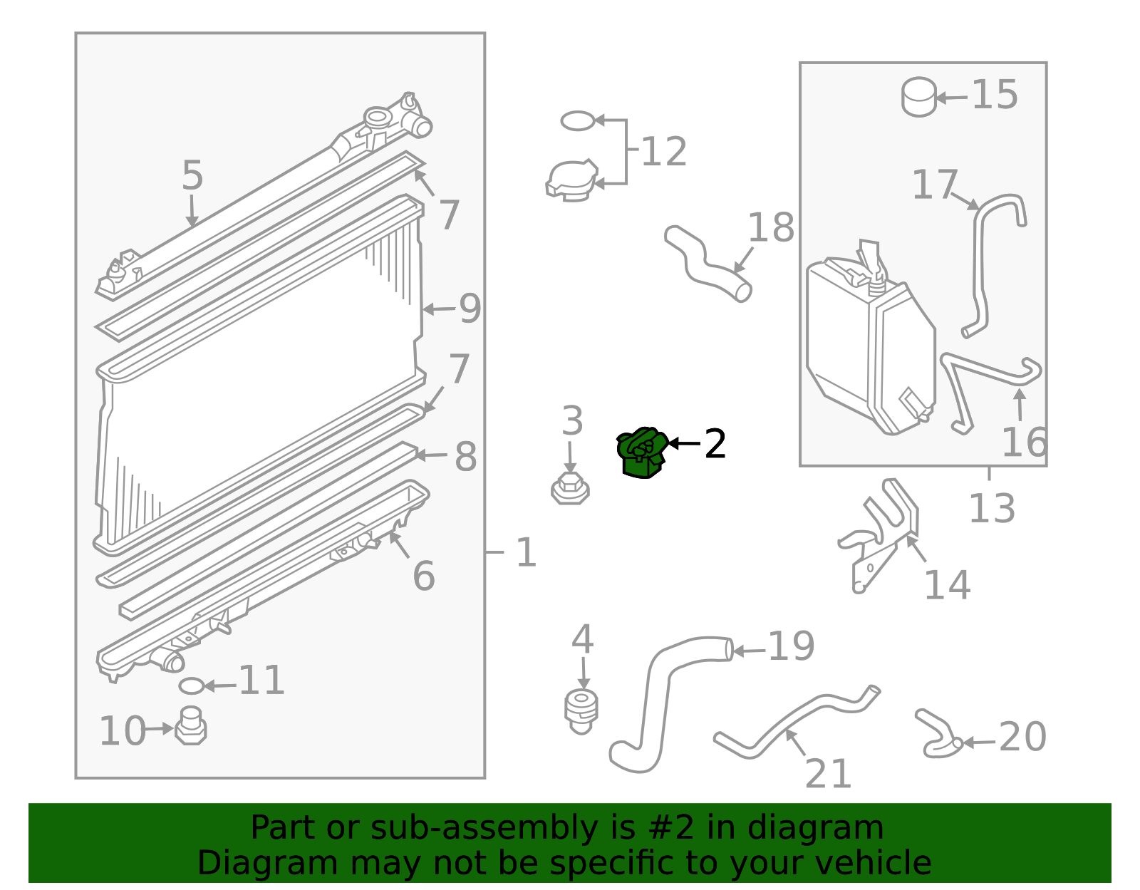 21542-AL500 - High-Quality Radiator Mount Bracket for 2003-2009 Nissan ...