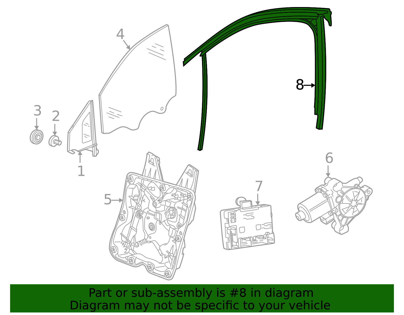 2021-2022 Volkswagen ID.4 Window Channel 11A-837-440-K-5AP | VW Direct ...