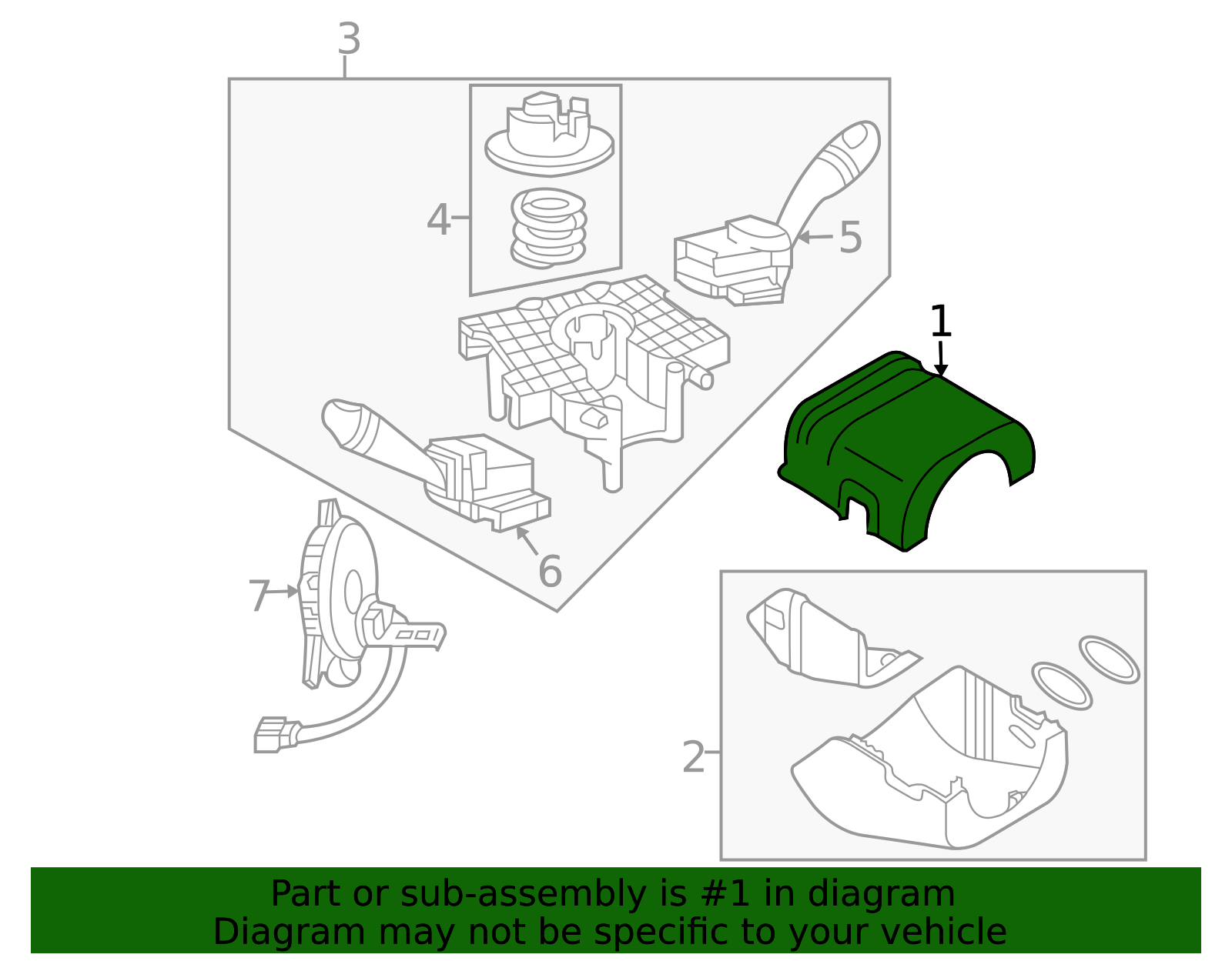 Upper Column Cover 84850-2C000-LK | OEM Parts Online