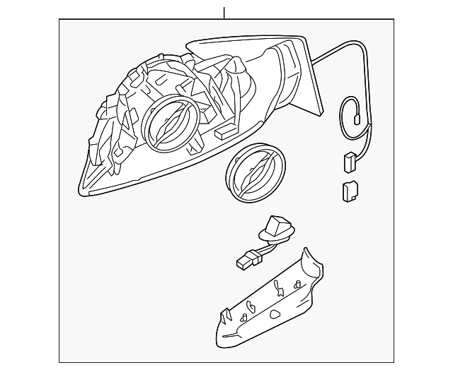 8K1-857-409-E-01C - Mirror Base 2009-2016 Audi | Audi OEM Parts Guy
