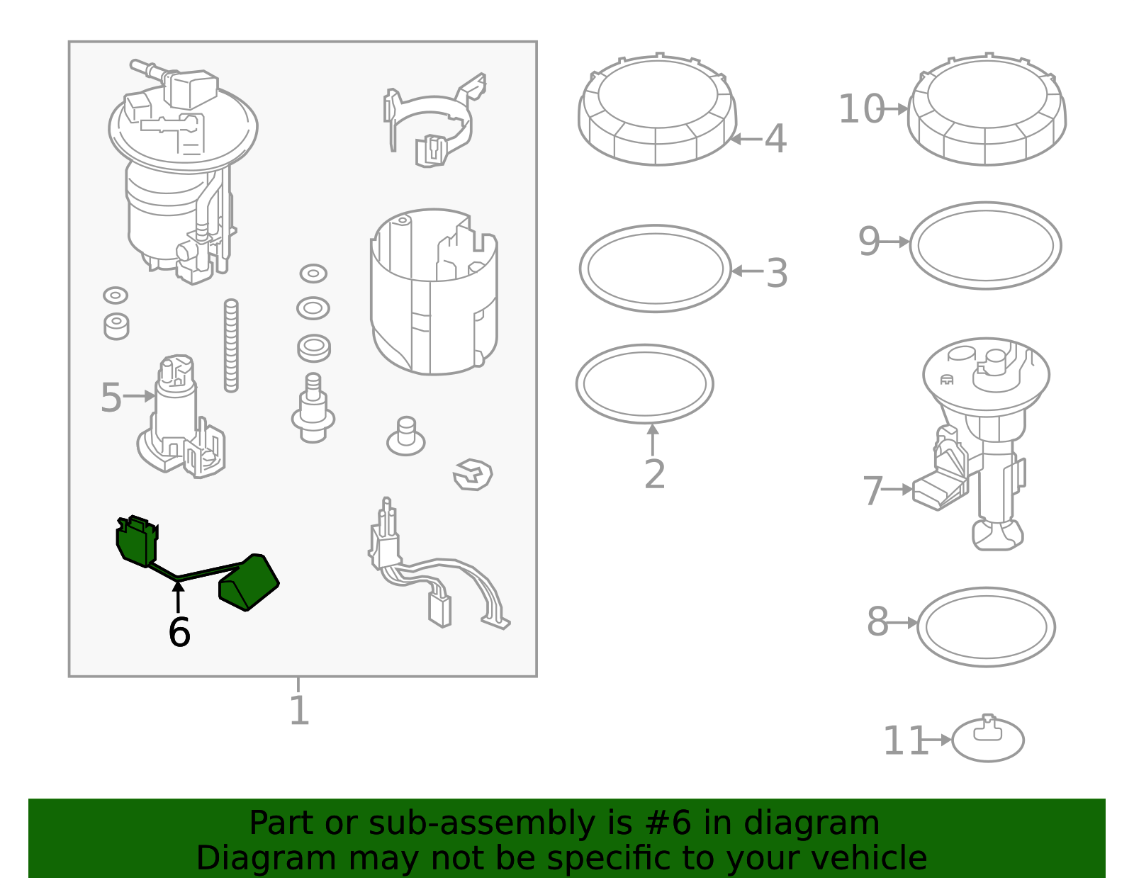 2020-2025 Subaru Level Sensor 42081AN00A | Subaru Parts Guys