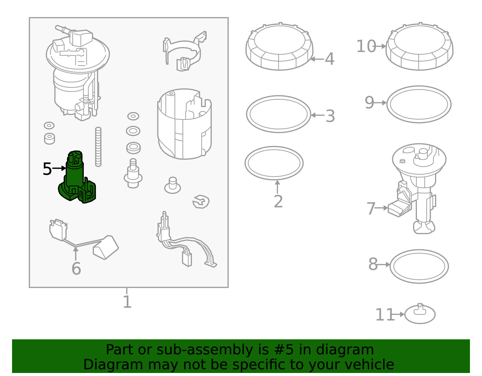 2023-2025 Subaru Fuel Pump 42022AN00C | Subaru Parts Store