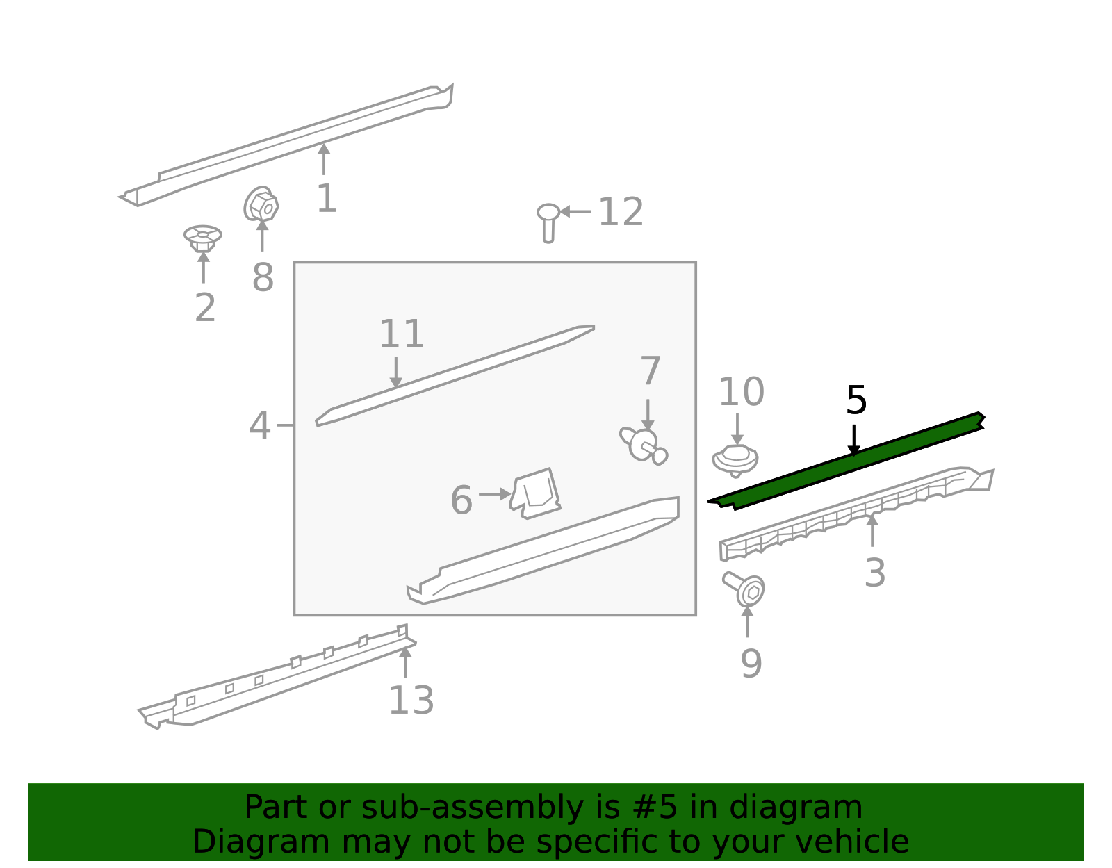 164-698-12-30 - Running Board 2007-2012 Mercedes-Benz | Mercedes-Benz ...