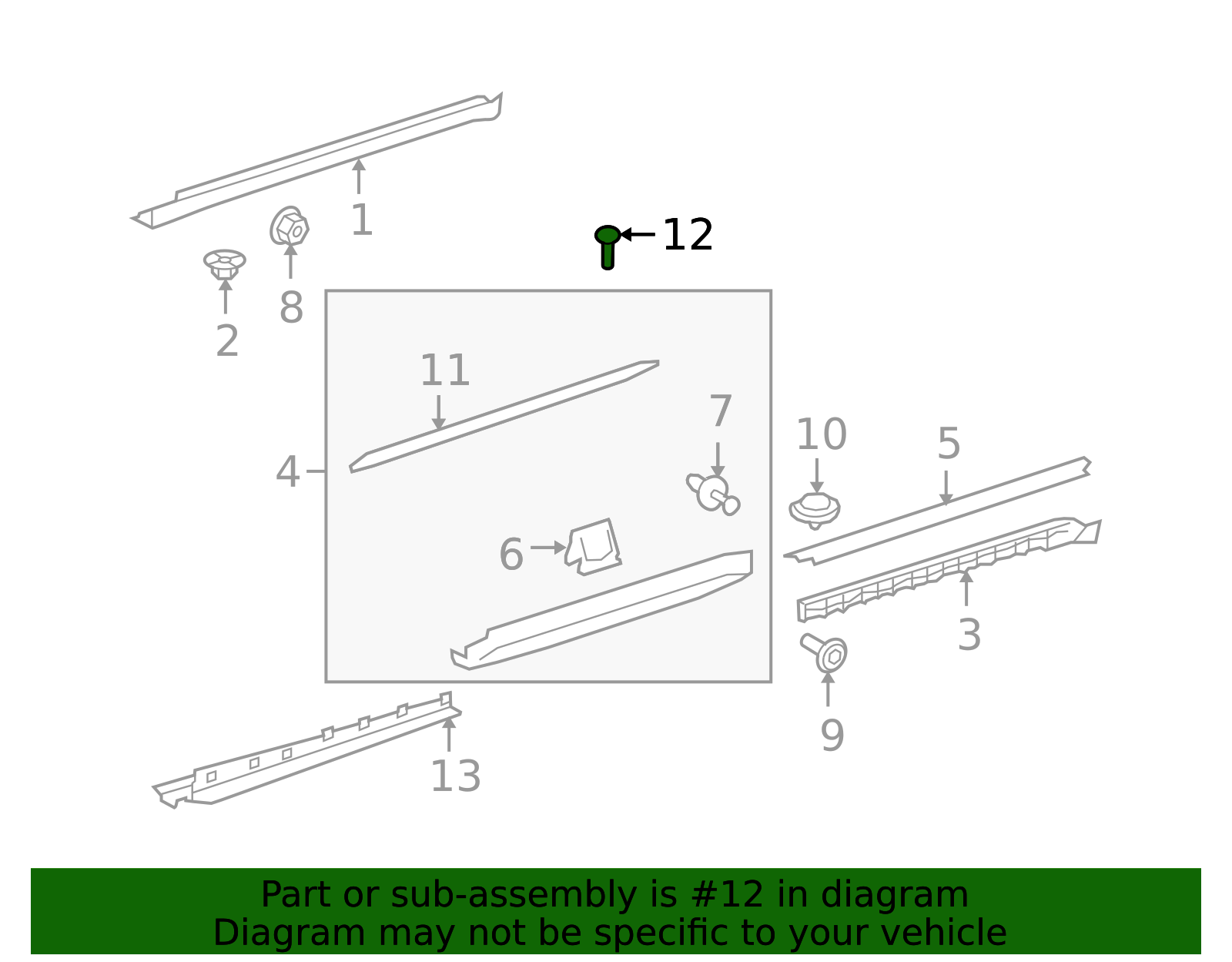 164-698-15-30 - Step Pad Plug 2007-2012 Mercedes-Benz | Mercedes-Benz ...