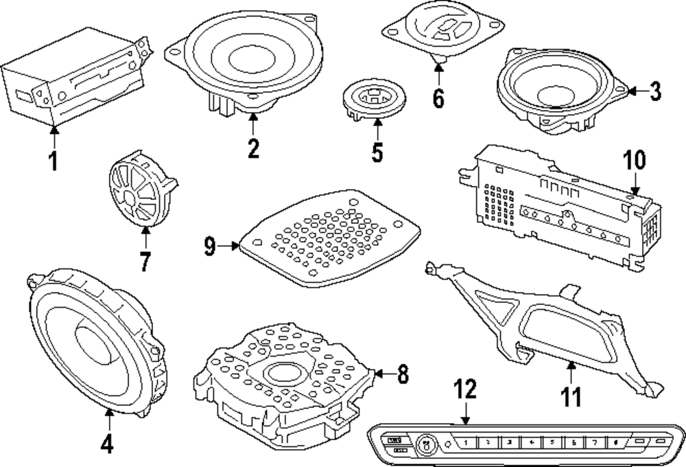 61-31-5-A47-C38 - 2020-2024 BMW - Control Panel | BMWPartsHub