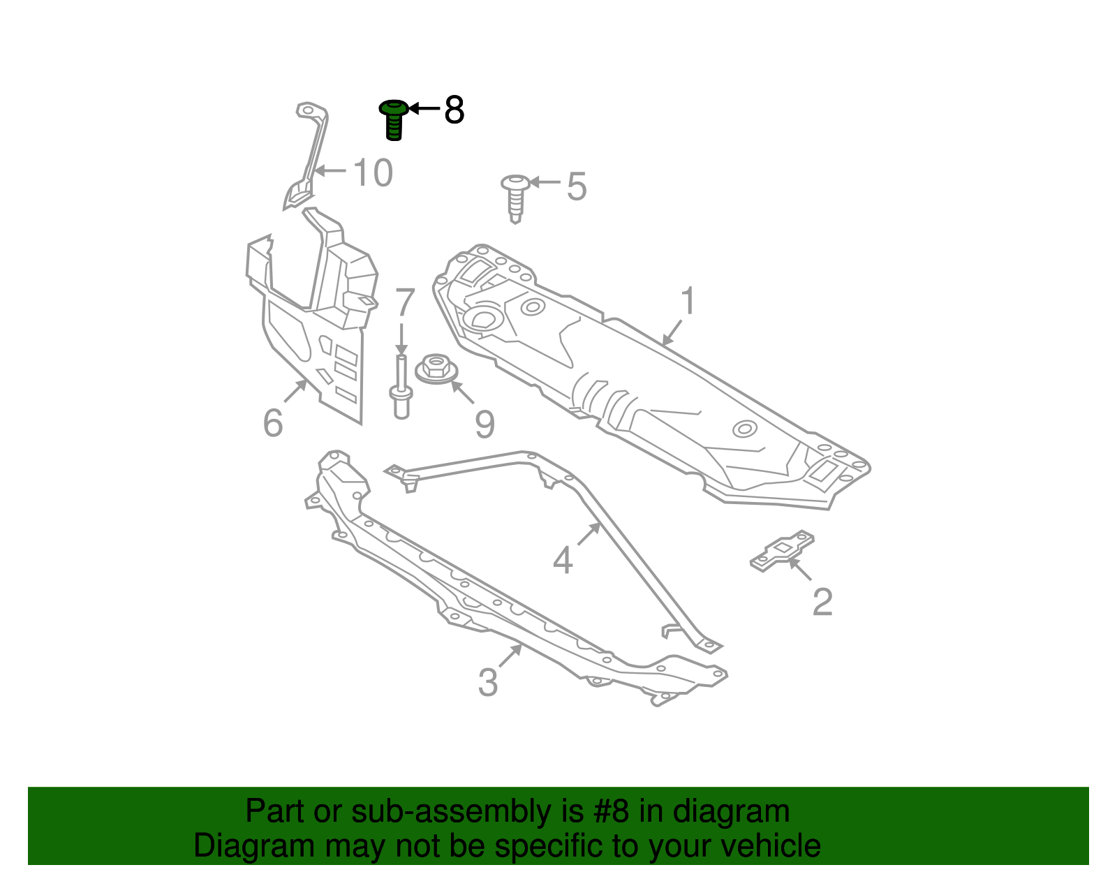 7146959923 - 1999-2025 BMW Bumper Cover Mount Bolt (07-14-6-959-923 ...