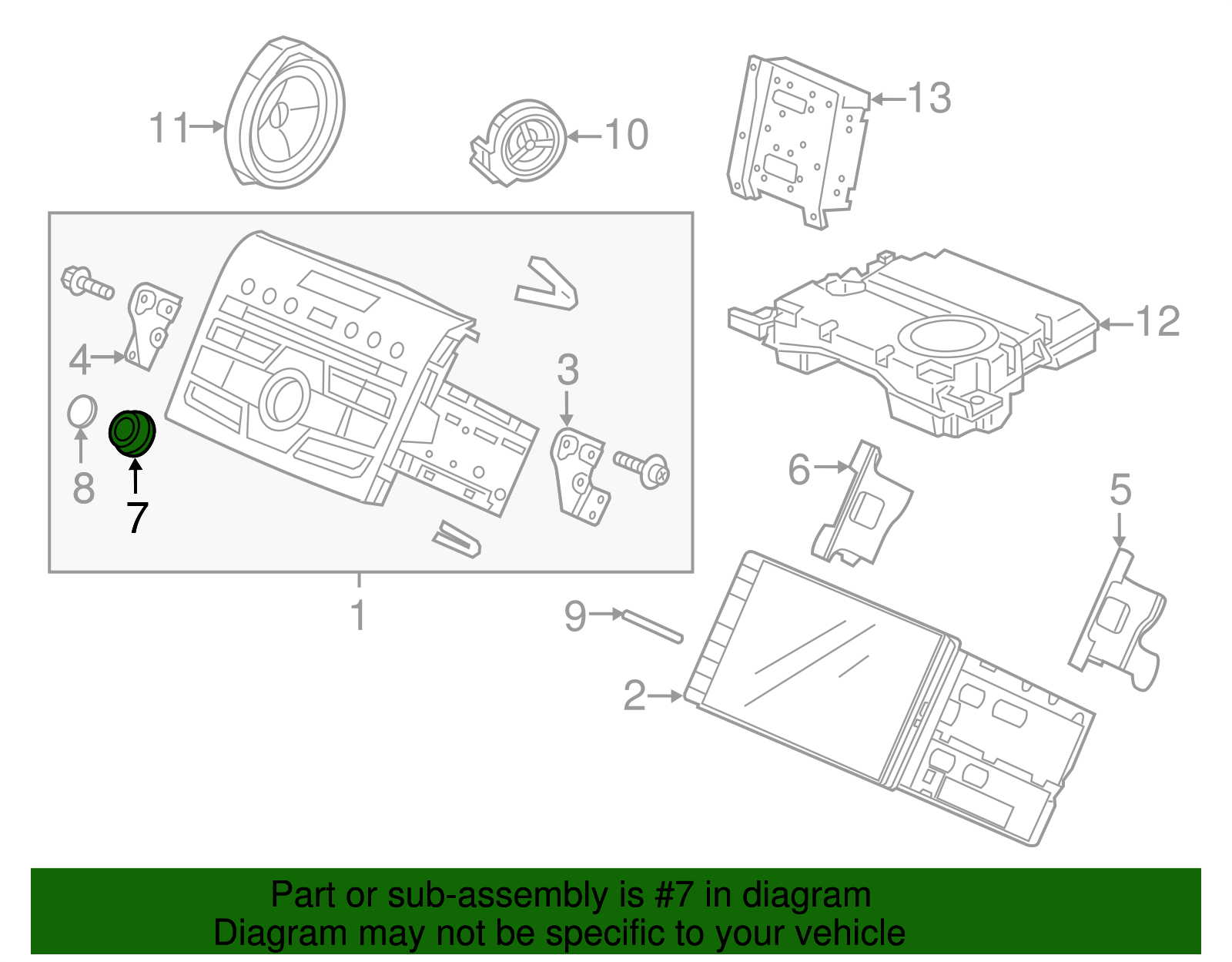 39103-T0A-A21 - 2015-2016 Honda CR-V - Knob Volume | All Discount Parts ...