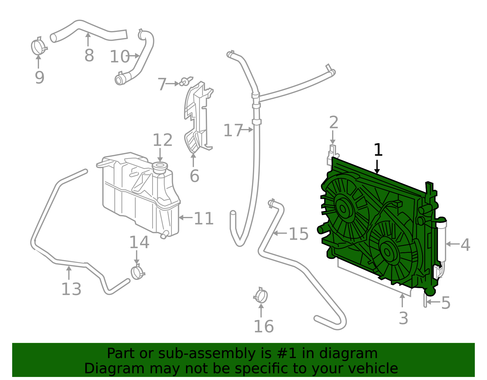 Radiator 05170742AA | Mopar Parts Canada