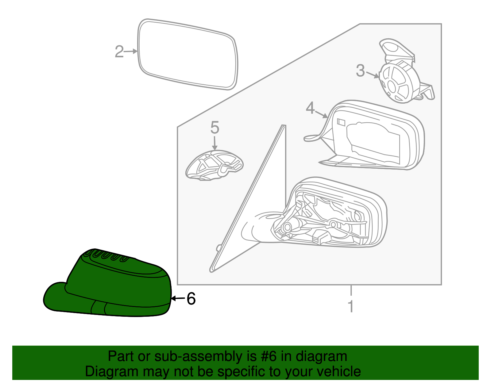 2000-2008 BMW | Mirror Cover | 51167074236 | BMW OEM Parts Store
