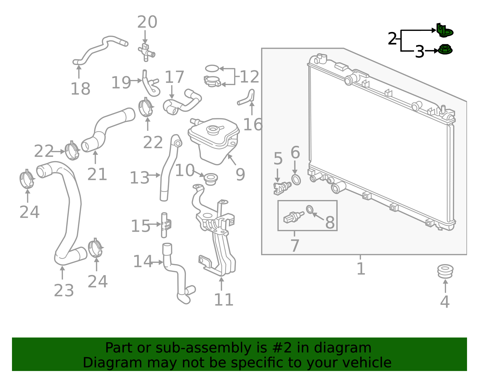 74171-TLA-A01 - Bracket Radiator Mounting (Upper) - 2017-2020 Honda CR ...
