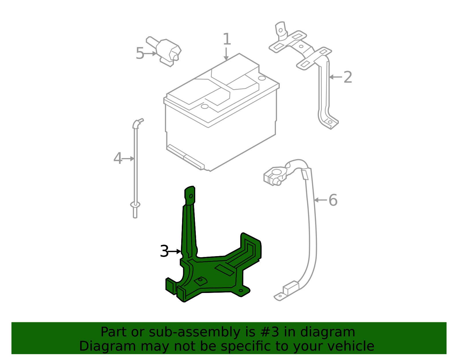 2011-2019 Hyundai Sonata Battery Tray 37150-4R000 | MotorMotor