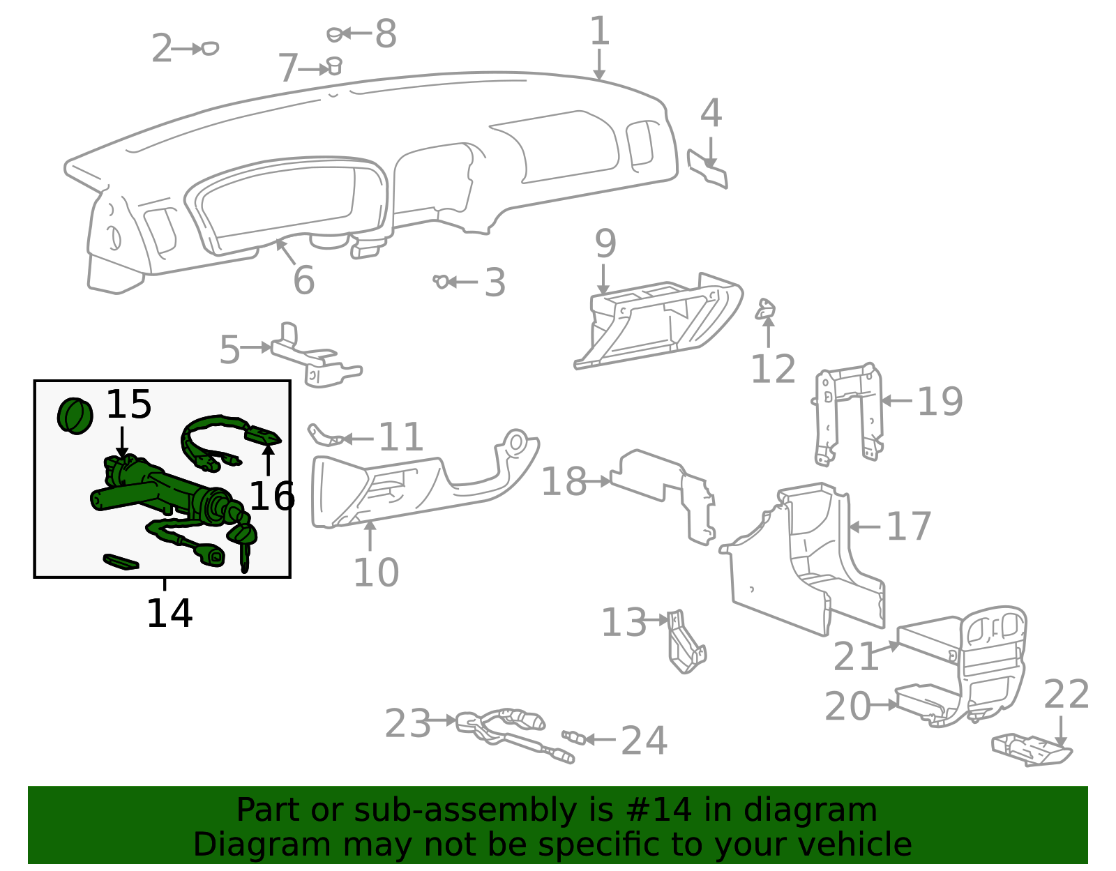 2001-2006 Kia Optima | Ignition Lock Cylinder | 81900-3CA30 | Kia Auto ...