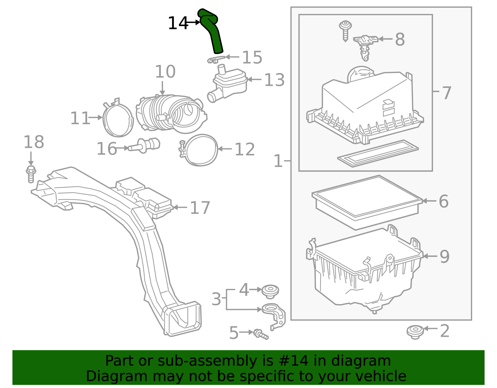 12262-25030 - Vent Hose 2018-2025 Toyota | Toyota San Diego Parts
