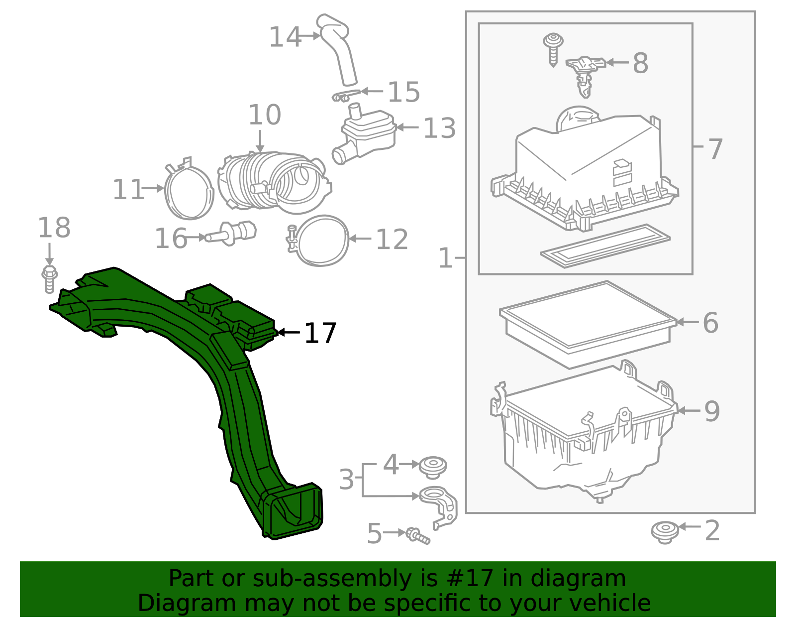 17750-24030 - High-Quality Inlet Assembly Air Clea for 2024-2025 Toyota ...