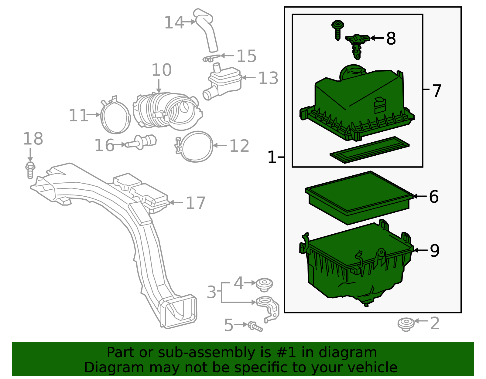 17700-F0131 - 2022-2024 Toyota - Air Cleaner Assembly | Toyota Parts ...