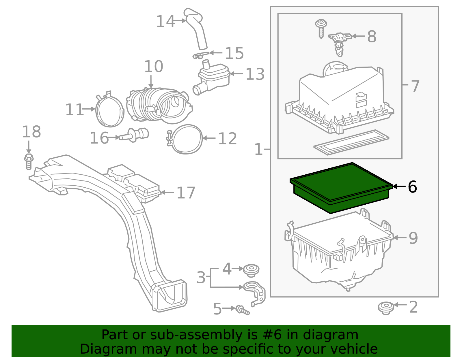 Toyota Parts Air Filter 17801-F0050 | Toyota Parts|Toyota Online Parts ...