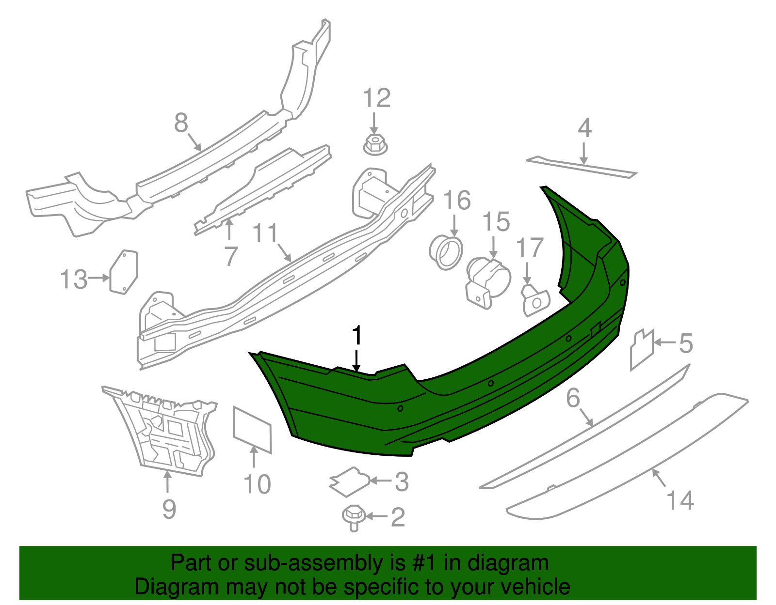 51-12-7-384-603 - Bumper Cover 2016-2018 BMW | BMWPartsDirect.com