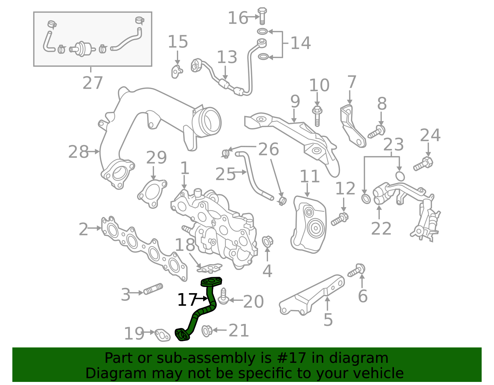 28245-2B800 - High-Quality Turbocharger Oil Line for 2017-2020 Hyundai ...