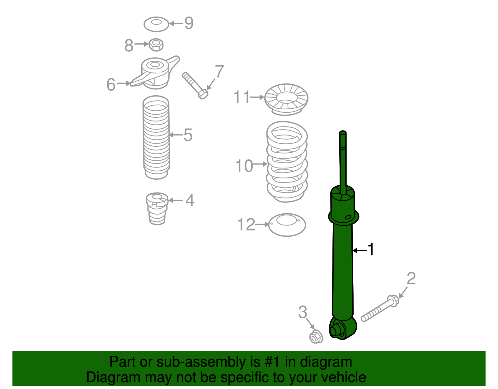 55310-C6000 - Shock Absorber 2016-2020 Kia Sorento | Kia.Parts Store