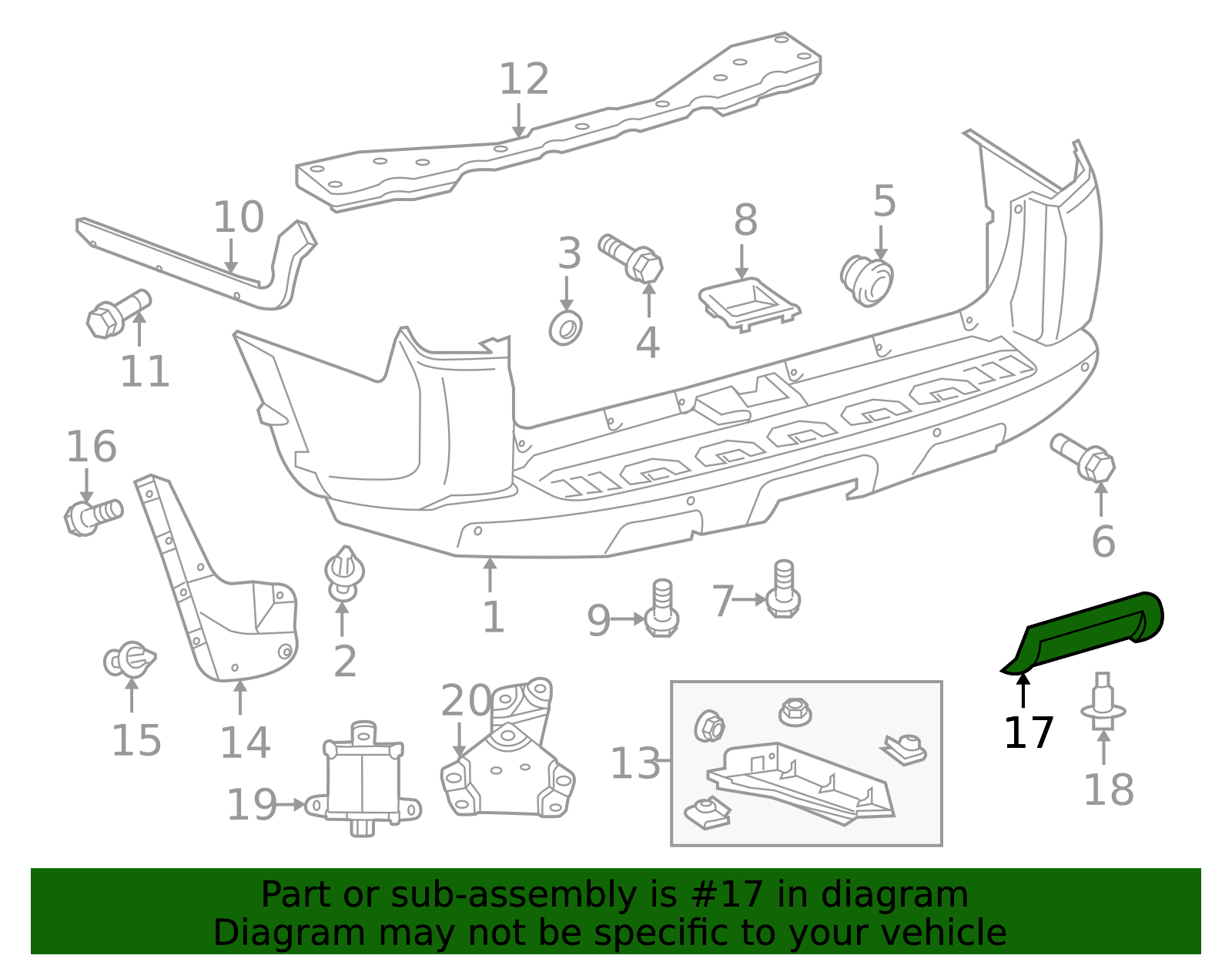 52151-35901 - Bumper Cover Cap Longo Toyota Parts