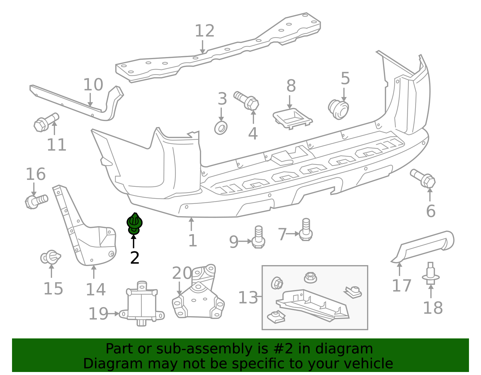 2008-2024 Toyota Bumper Cover Clip 90467-09227 | Toyota Parts Center