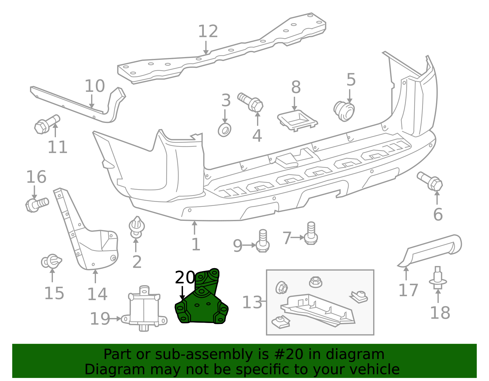 Blind Spot Detection System Warning Sensor Bracket 88161-35010 | OEM ...