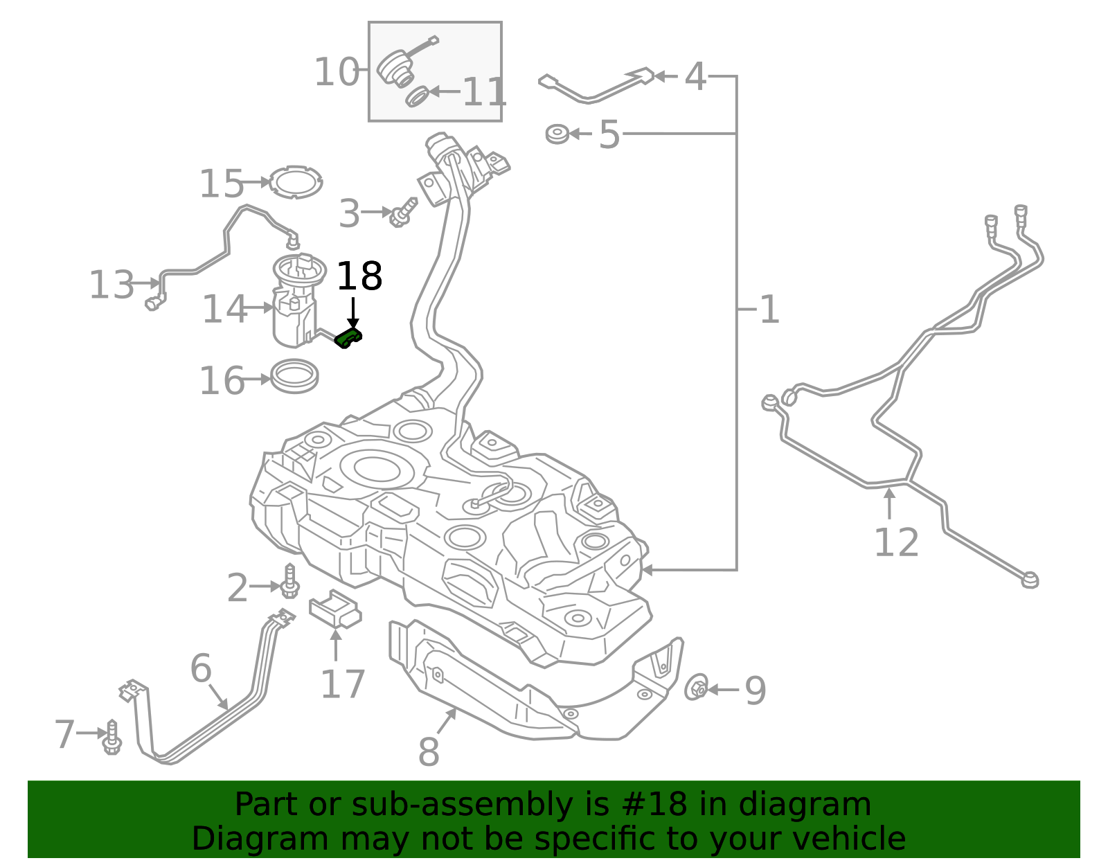 2022-2024 Volkswagen Fuel Sender Unit 5QM-919-673-D | VW Direct Auto Parts