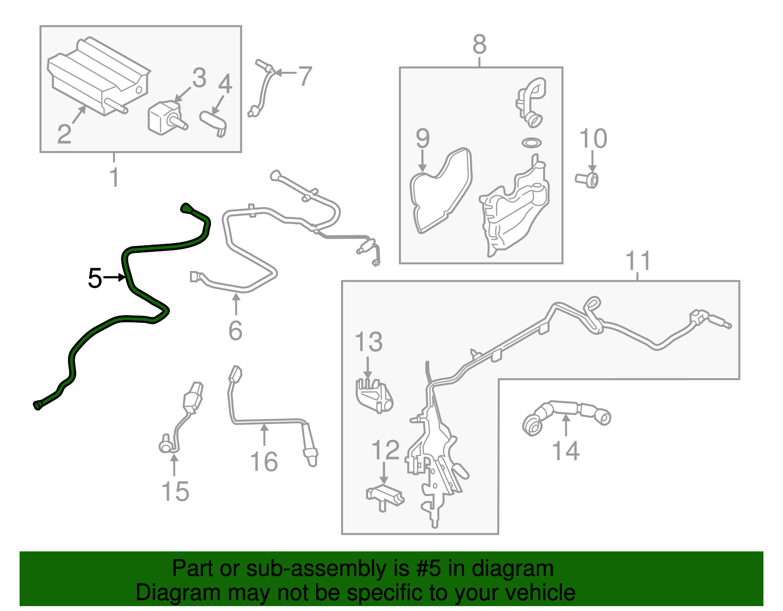 2015-2018 Ford Edge Tube F2GZ-9D333-A | QuirkParts
