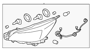 2015-2017 Subaru Headlamp Assembly 84001AL00A | Subaru Parts Store