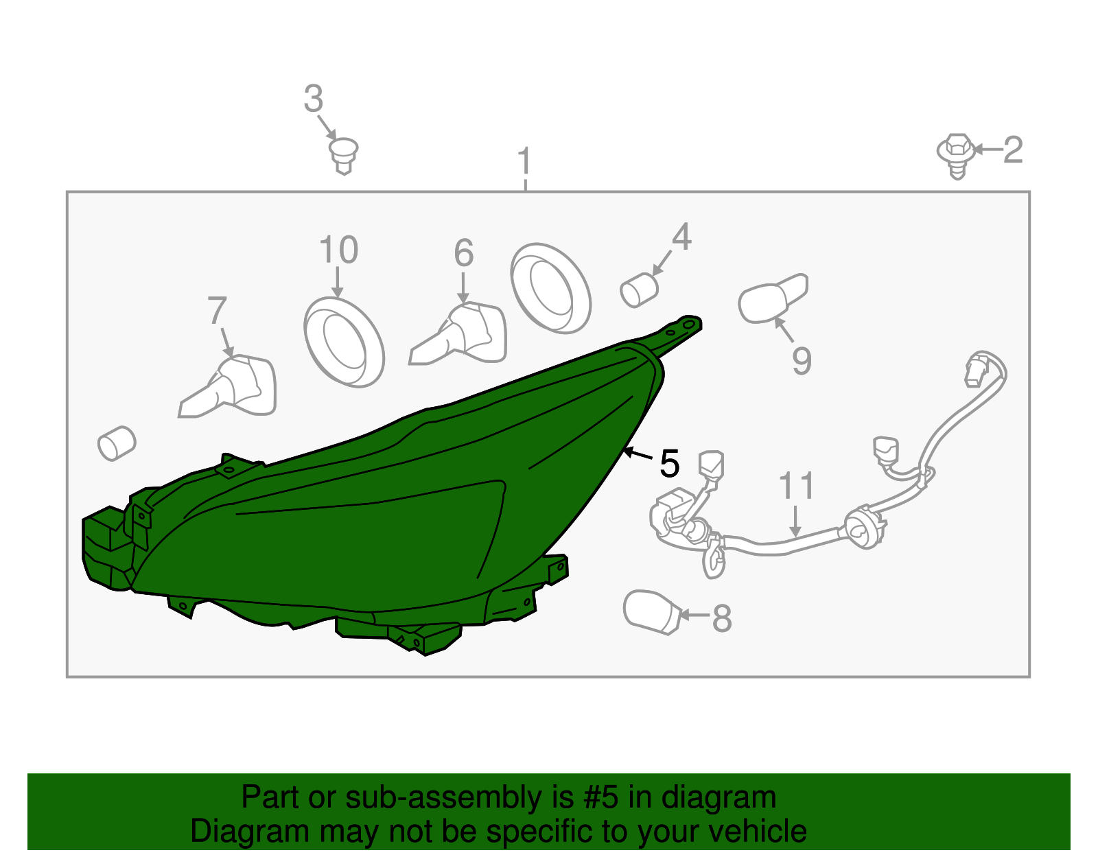 84001AL11A - Composite Assembly - 2018-2019 Subaru | World OEM Parts Subaru