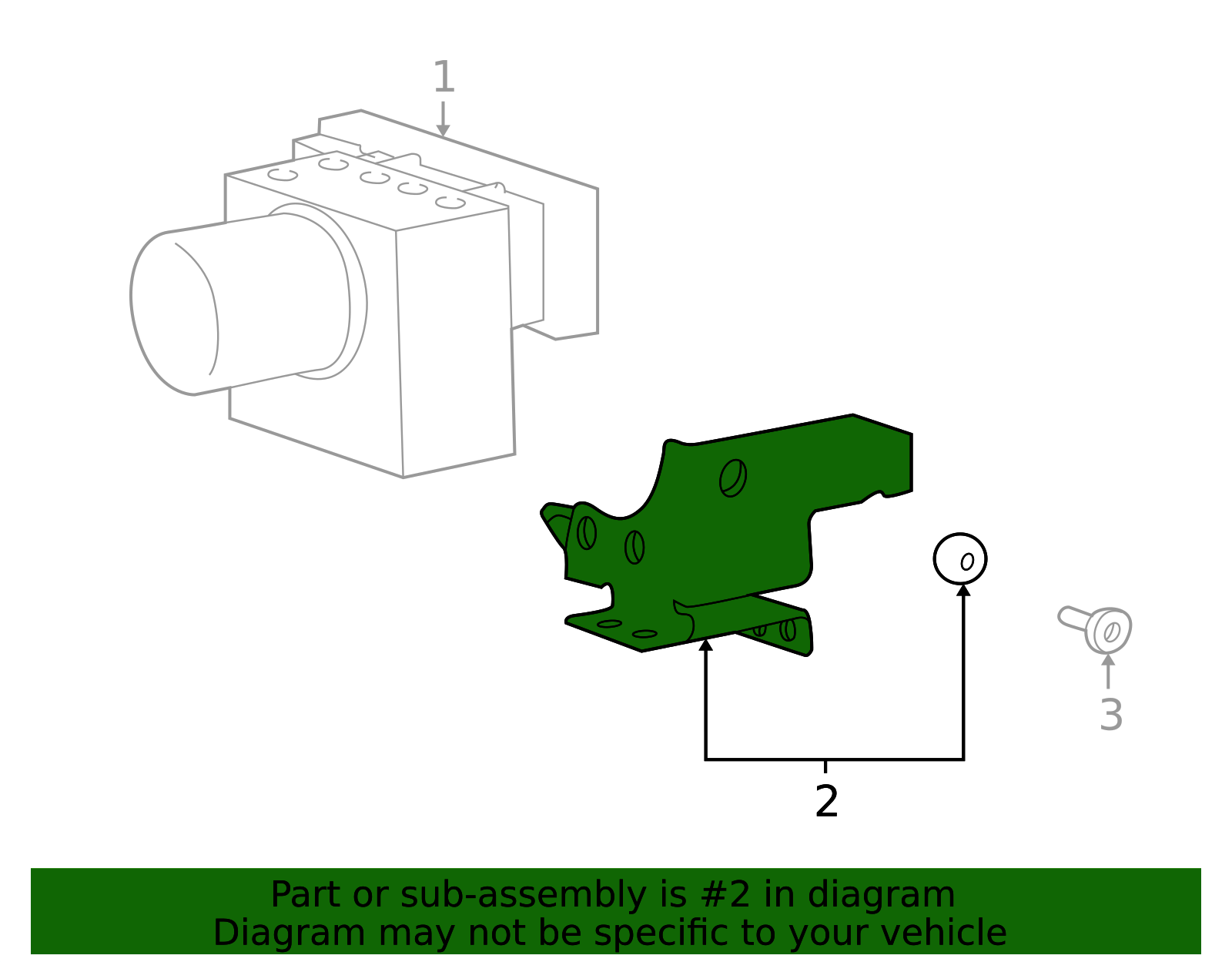 2001-2005 Hyundai Modulator Bracket 58960-39000 | MotorMotor