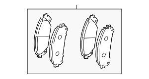 Genuine Official Toyota Brake Pads Front part# 04465-0E010 for 2010 ...