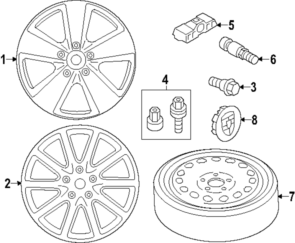 2024-2025 Porsche Cayenne Wheel, Alloy 9Y0-601-025-CK-QO1 | Sunset ...