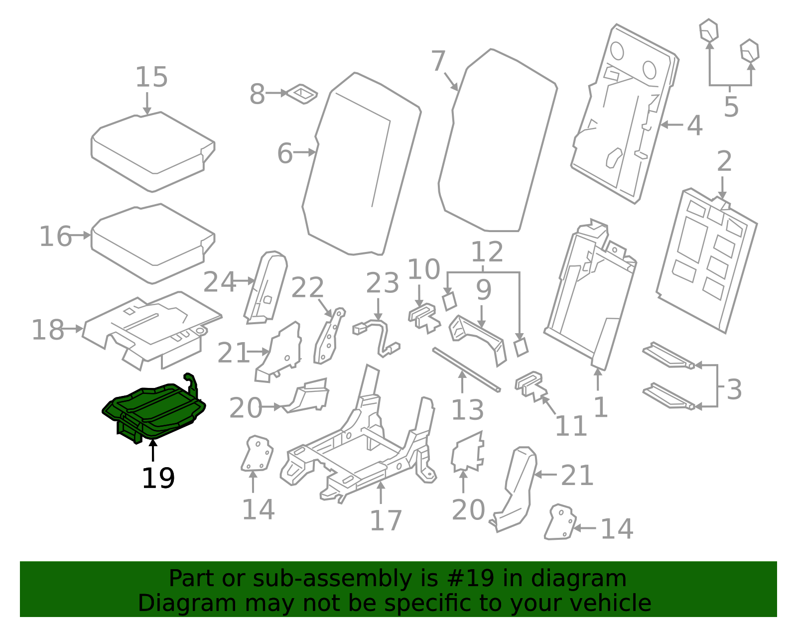 Seat Frame 87771-EZ10A - Structure and Safety OEM Certified ...