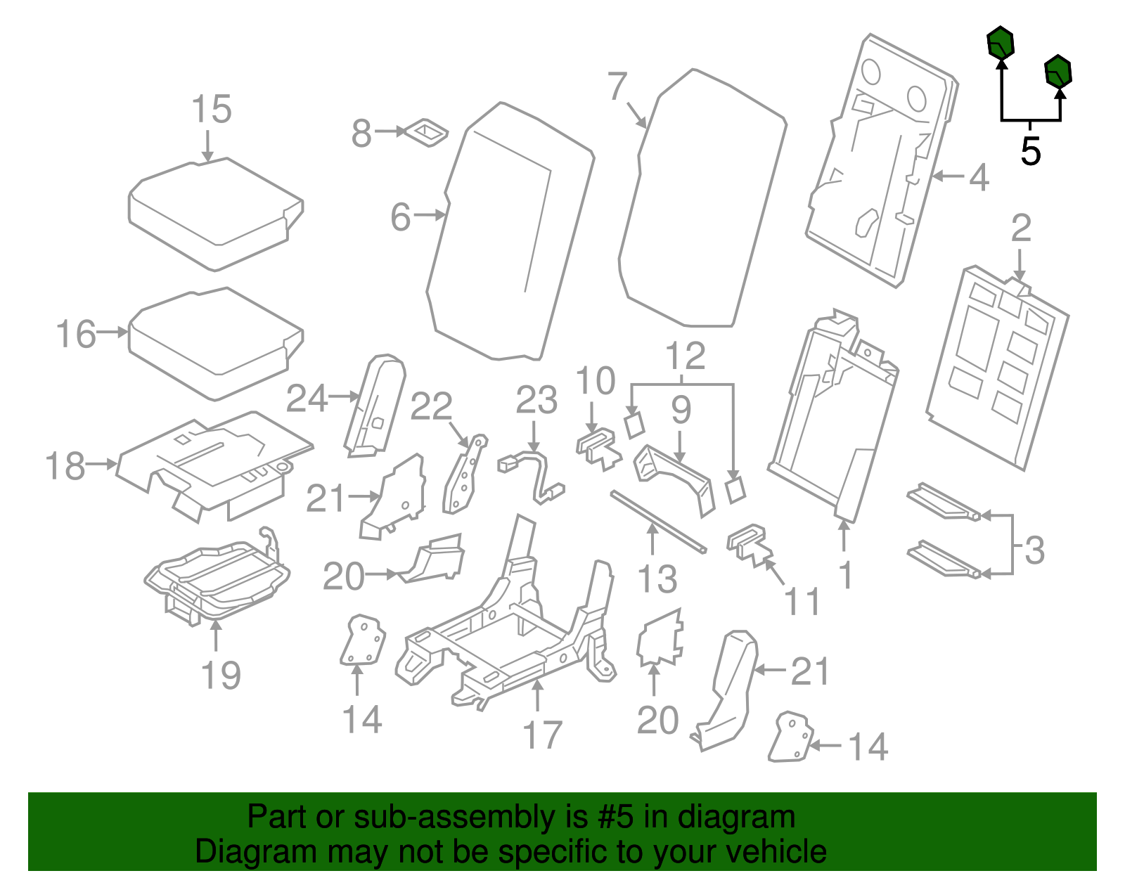 96975-4RA0A - Cup Holder Insert - 2016-2024 Nissan | Nissan OEM Parts ...