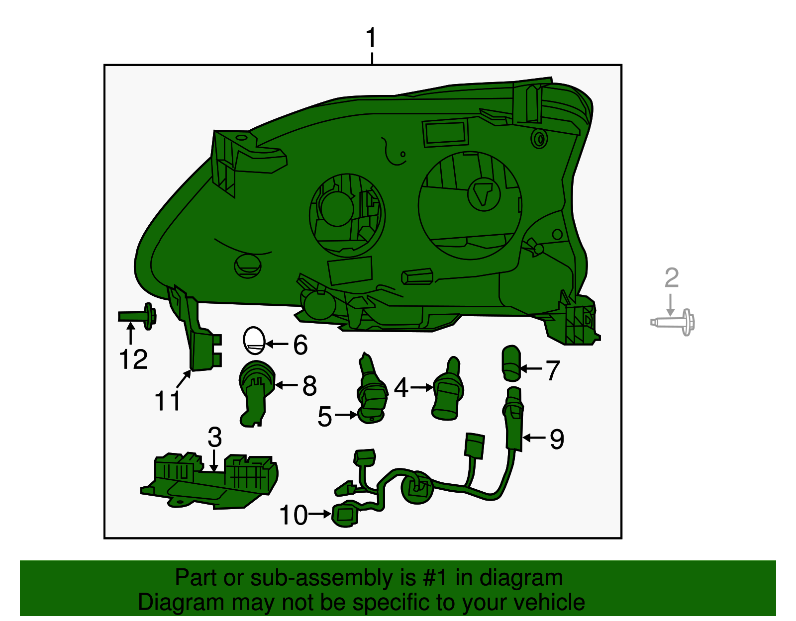 2013-2015 Nissan Sentra Composite Assembly 26060-3SG2A | My Nissan Part