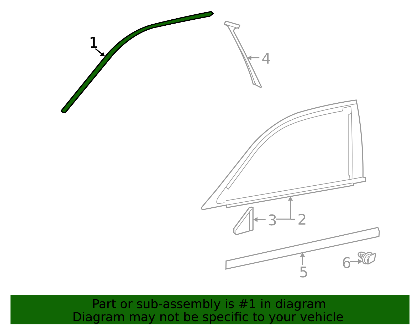 75752-50020 - Window Molding 2007-2017 Lexus | Longo Lexus Parts