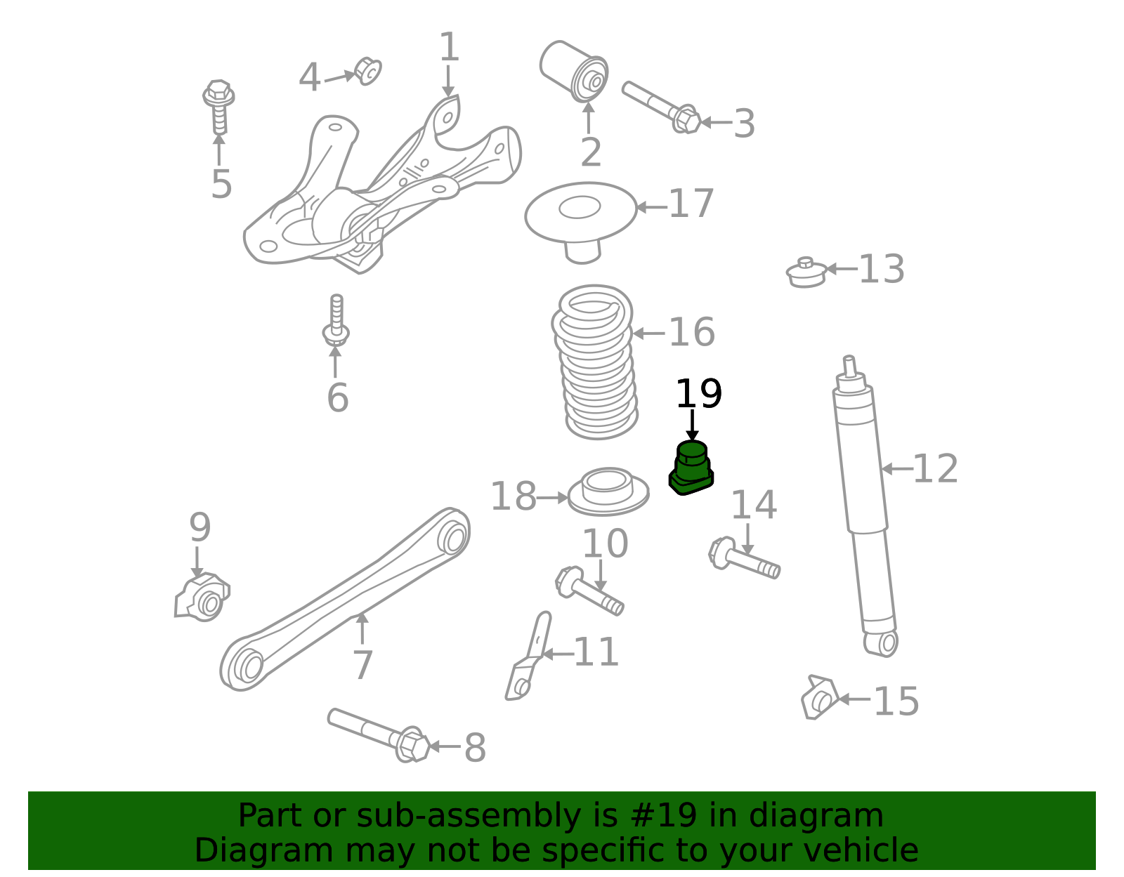 BR3Z-5K570-A - High-Quality Coil Spring Damper for AutoNation Parts