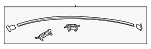 2021-2023 Hyundai Roof Molding 87240-AB000 | QuirkParts