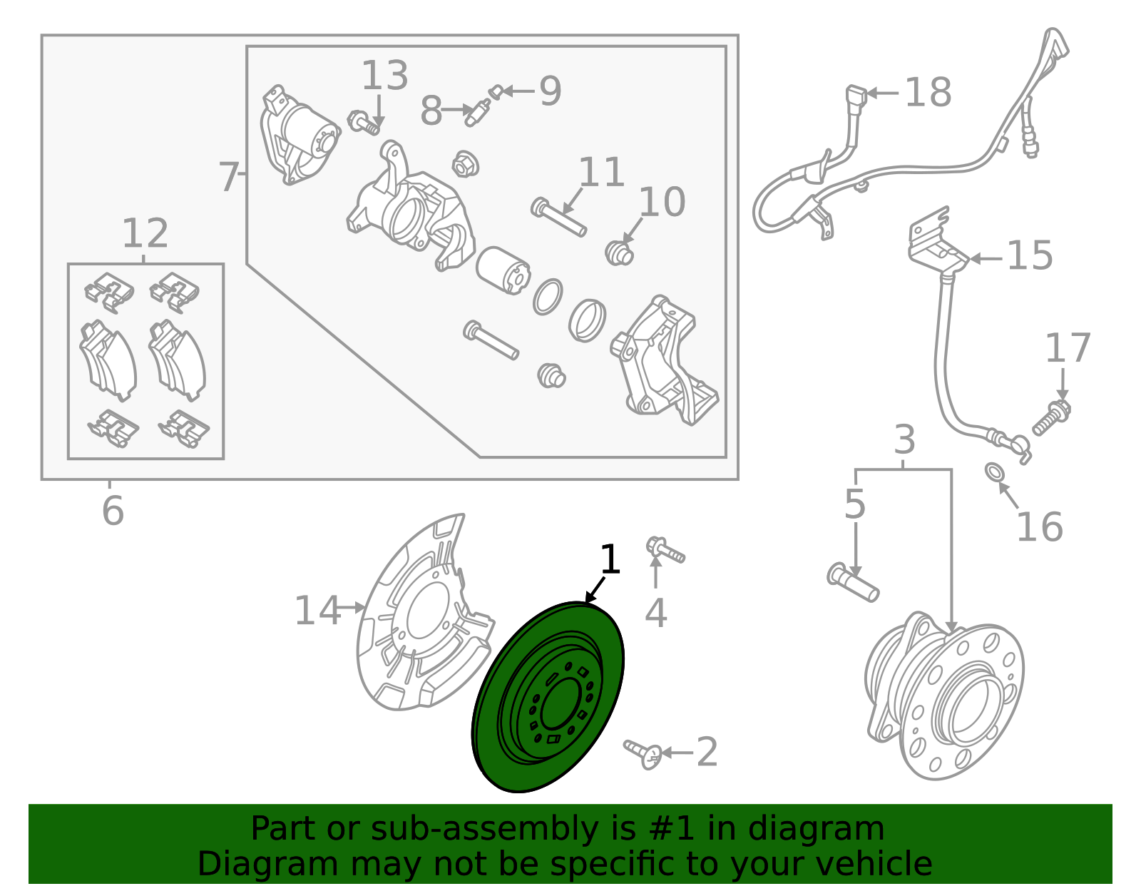 2021-2023 Kia Sorento Rotor 58411-R5000 | QuirkParts