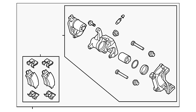 58230-K5000 - Caliper Assembly 2024-2025 Kia Sorento | Kia.Parts Store