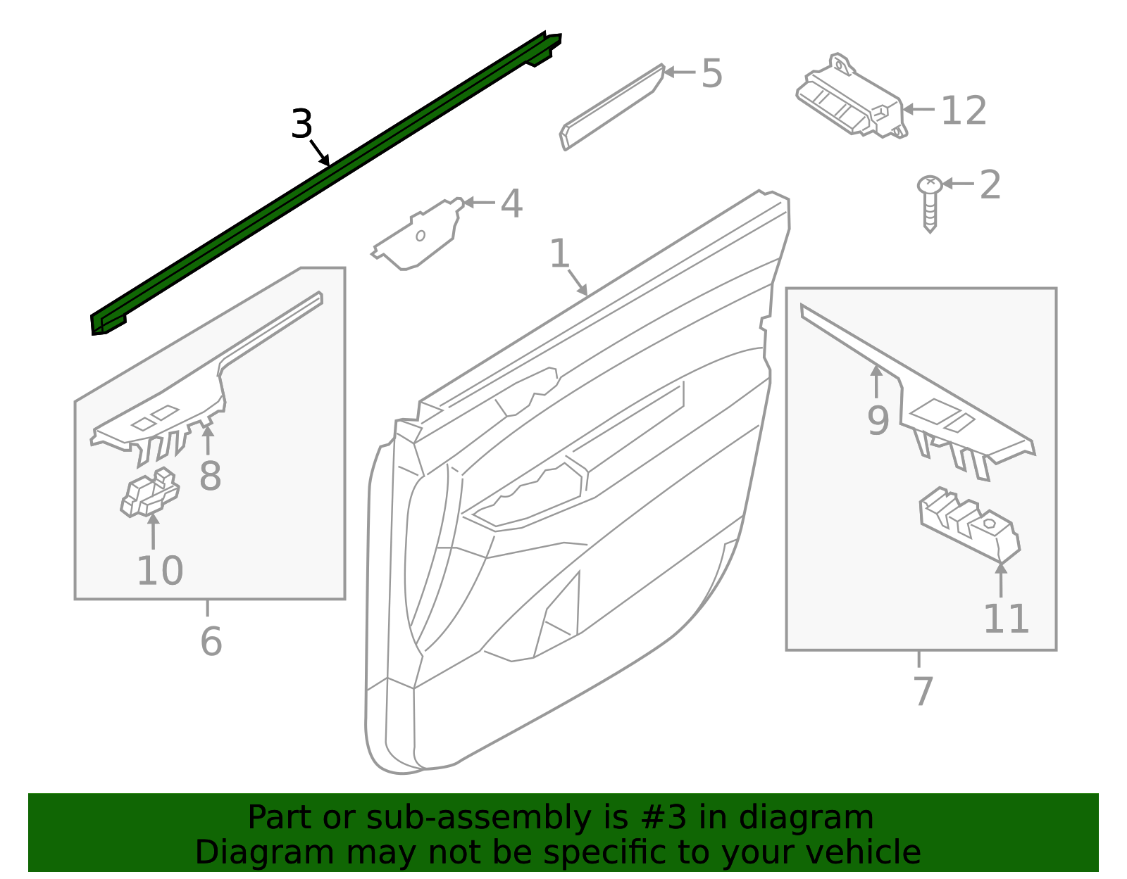 Belt Weatherstrip - Window Seal Protection 83241-S8500 | AutoNation Parts