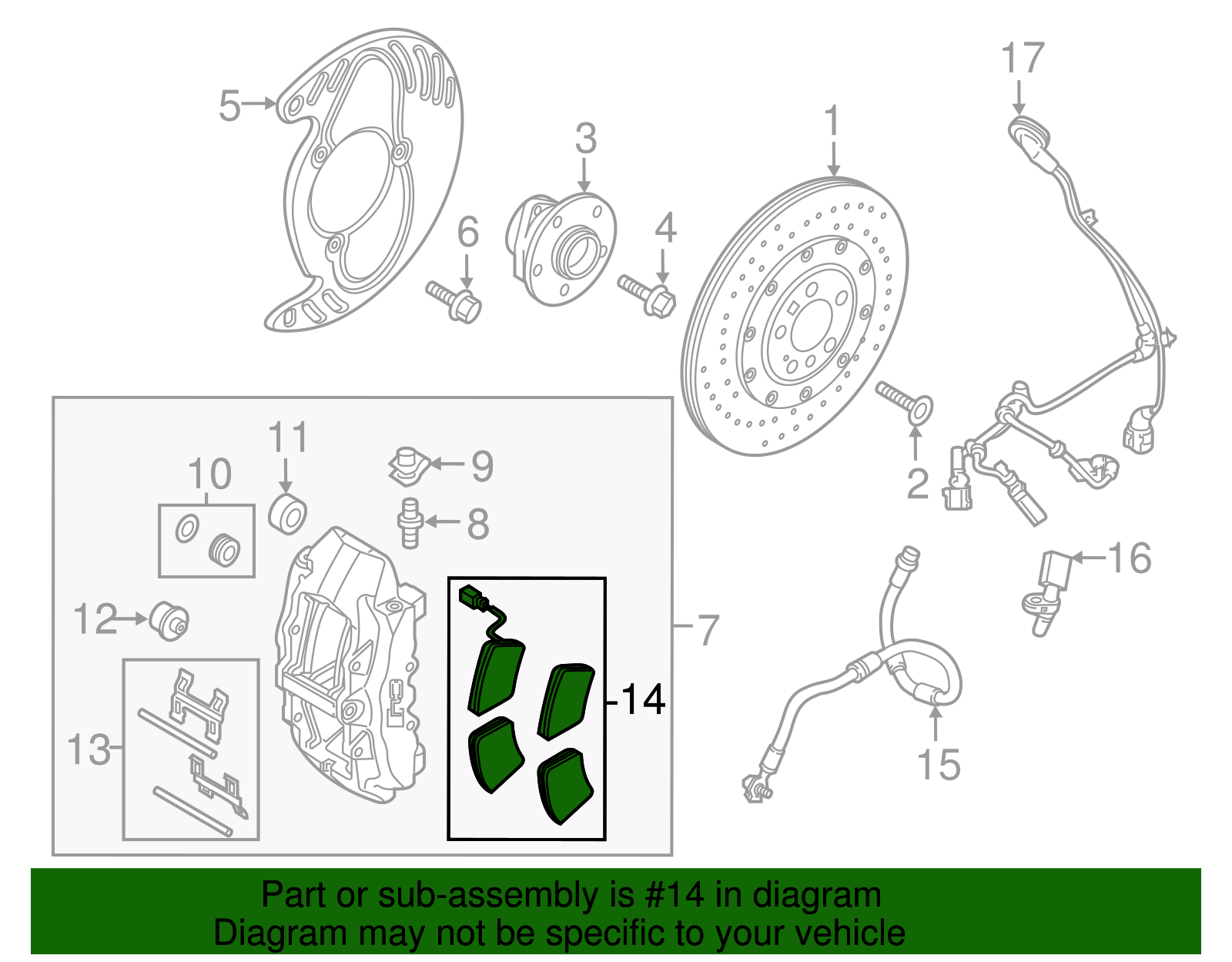2017-2021 Audi Brake Pads Front 8V0-698-151-L | OEM Parts Online