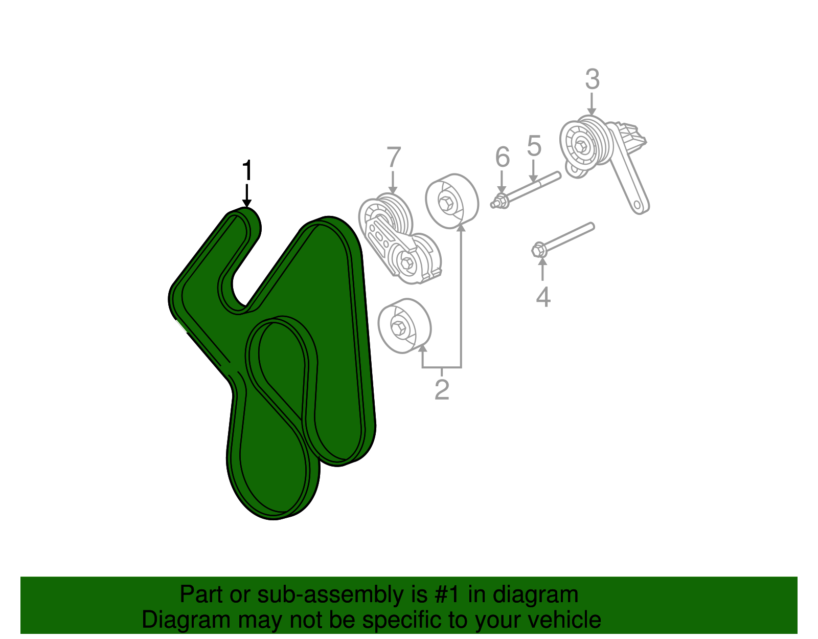 2004-2008 Mopar Serpentine Belt 53032805AB | Mopar Parts Canada