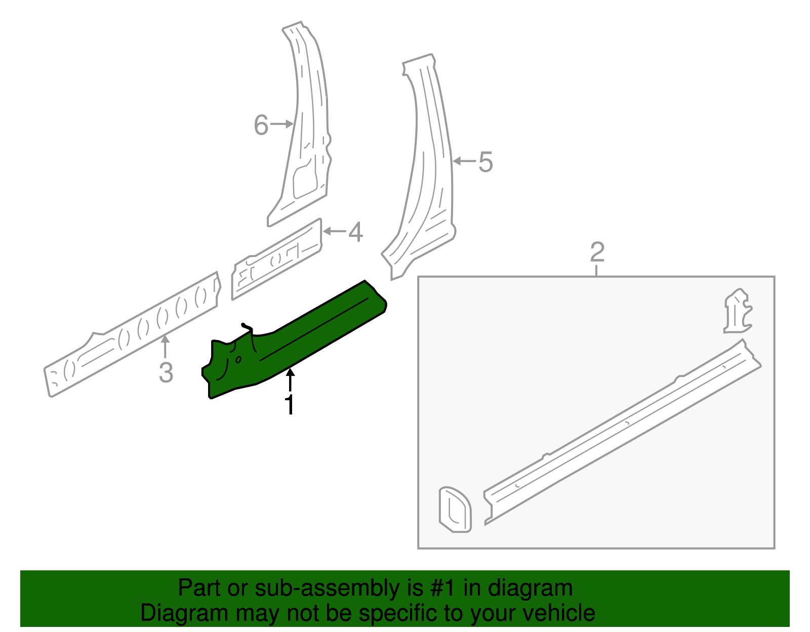 2013-2020 Subaru BRZ Rocker Panel 51449CA0009P | Subaru Parts Shop
