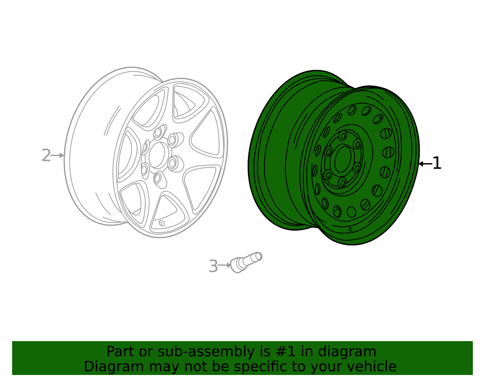 2020-2025 GM 22 Wheels, 6 Split-Spoke, Polished Finish 84799389 GM ...