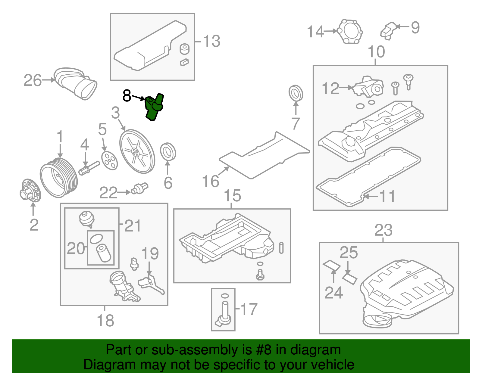 13627839138 - 1995-2013 BMW Crankshaft Position Sensor (13-62-7-839-138 ...
