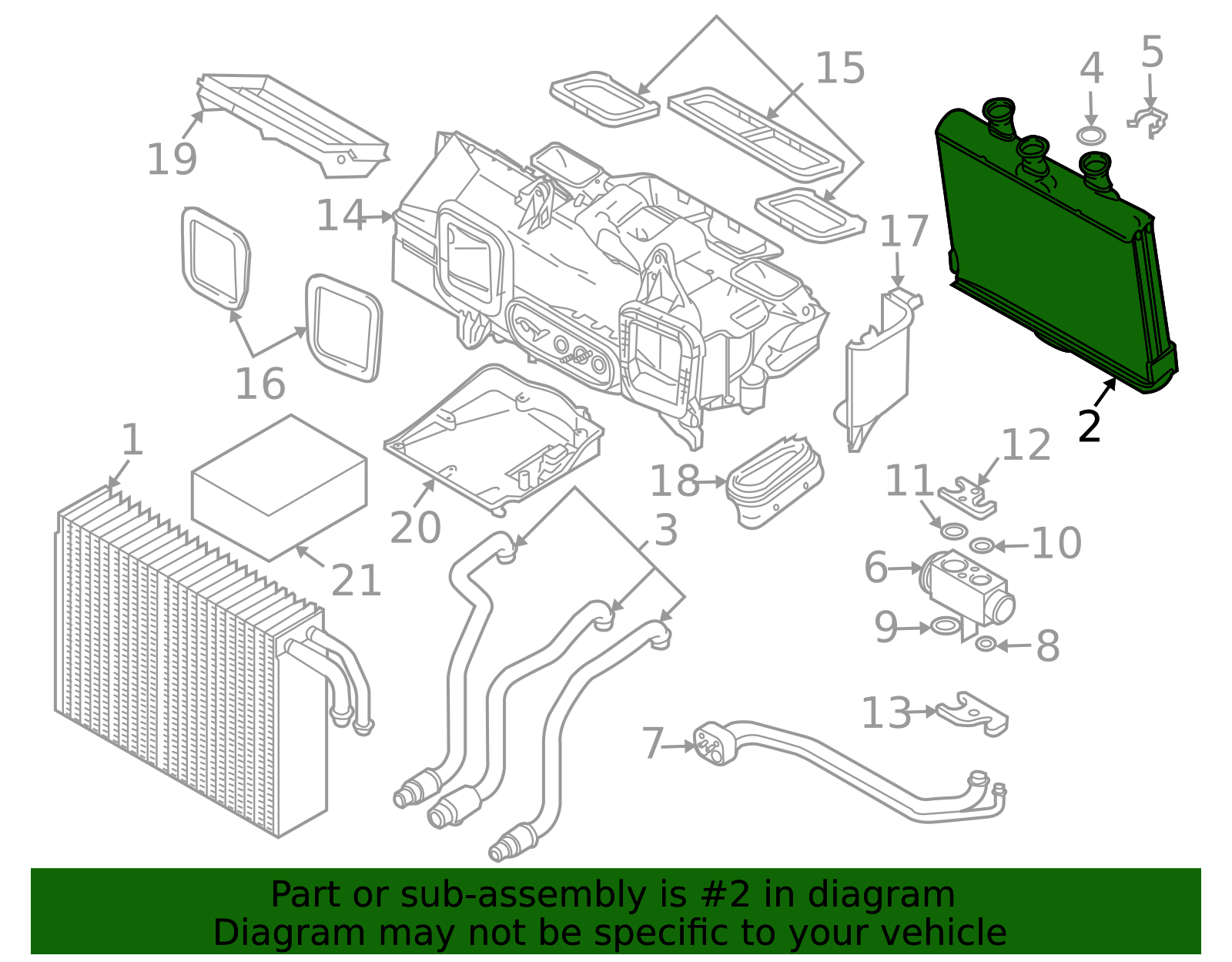 64-11-6-906-270 - Heater Core - 2002-2009 BMW | Buy BMW Parts Now
